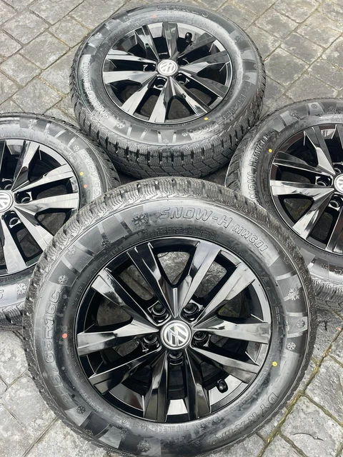 WINTER 4 X GENUINE HIGHLINE VW TRANSPORTER T6 T5 ALLOYS WHEELS TYRES ...