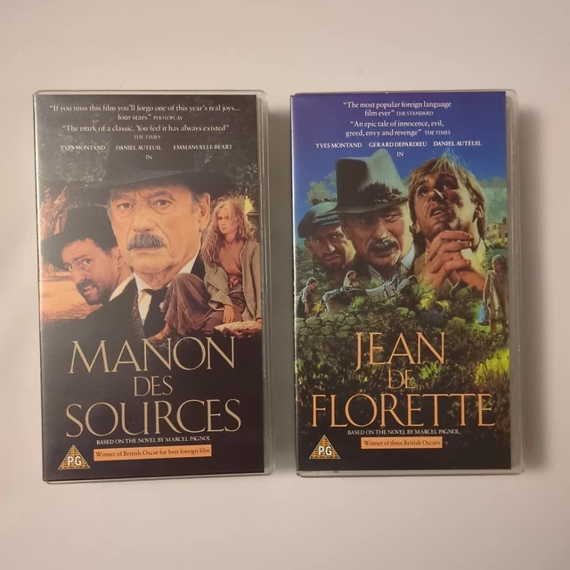 MANON DES SOURCES (Manon of the Spring) + Jean De Florette (VHS bundle ...