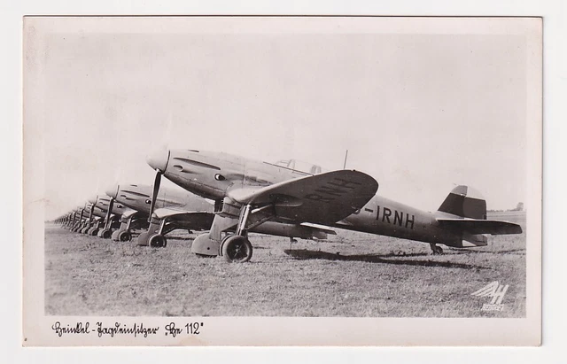 21124 FOTO AK Heinkel Jagdeinsitzer He 112 um 1940 EUR 11,99 - PicClick DE