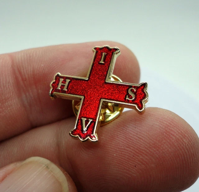 FREEMASON RED CROSS of Constantine pin badge Military Order Mason £4.99 ...