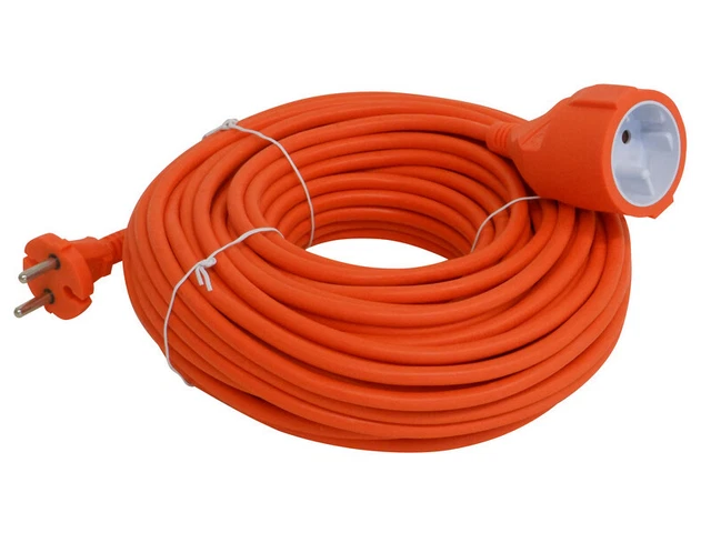 EXTENSION ÉLECTRIQUE 25 M 2P+T 16A Schuko Câble Électrique 2X1 Avec ...