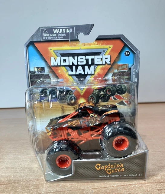 MONSTER JAM CAPTAINS Curse Monster Truck 1:64 Scale New Sealed £14.95 ...