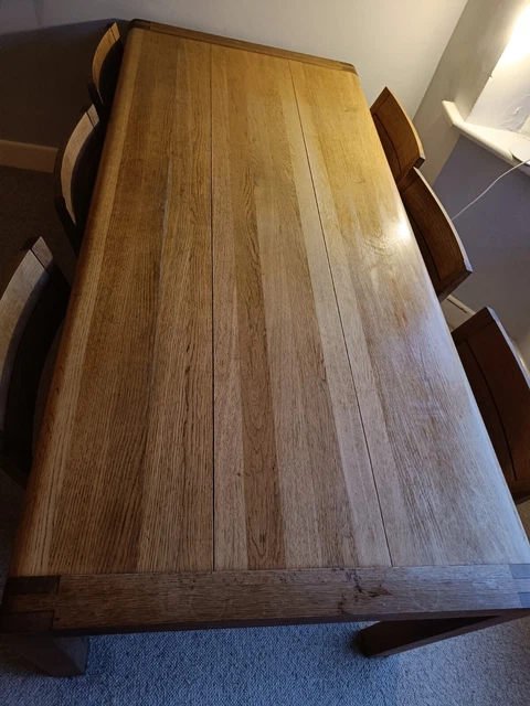 HABITAT RADIUS SOLID Oak Dining Table and 6 Chairs £625.00 - PicClick UK