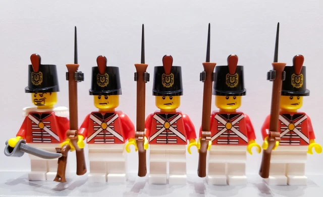 LEGO PIRATES BRITISH GRENADIER Infantry Soldiers MINIFIGS Musket NEW ...