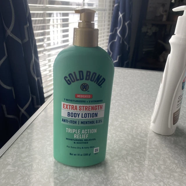GOLD BOND MEDICATED Extra Strength Body Lotion, 14 oz., Moisturizes ...