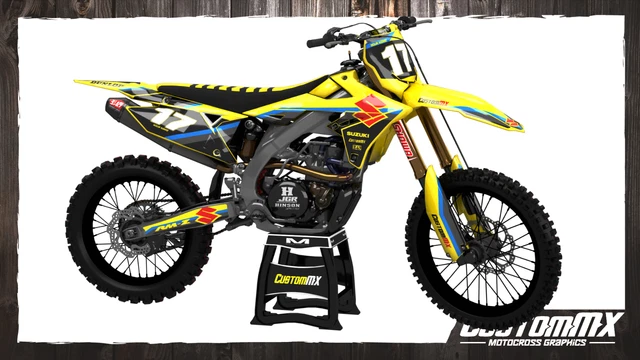 KIT GRAPHIQUE ADAPTÉ : Suzuki RM RMZ 85 125 250 450 modèles 1996-2020 ...