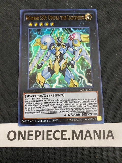 ENCHÈRE CARD YU-GI-OH! Number S39: Utopia the Lightning YZ08-EN001 Ultra Rare EUR 1,50 - PicClick FR