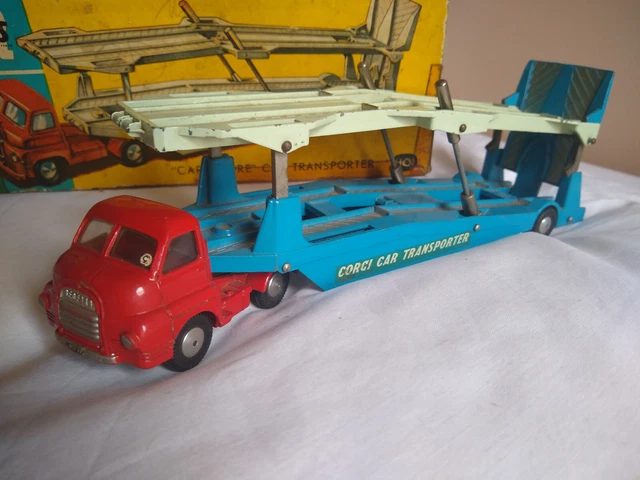 CORGI TOYS 1101 Bedford Carrimore Car Transporter With Original Box £27 ...