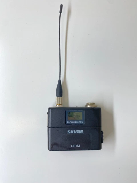 SHURE UR1M MICRO Bodypack Transmitter (K4E 606-666MHz) £268.00 - PicClick UK