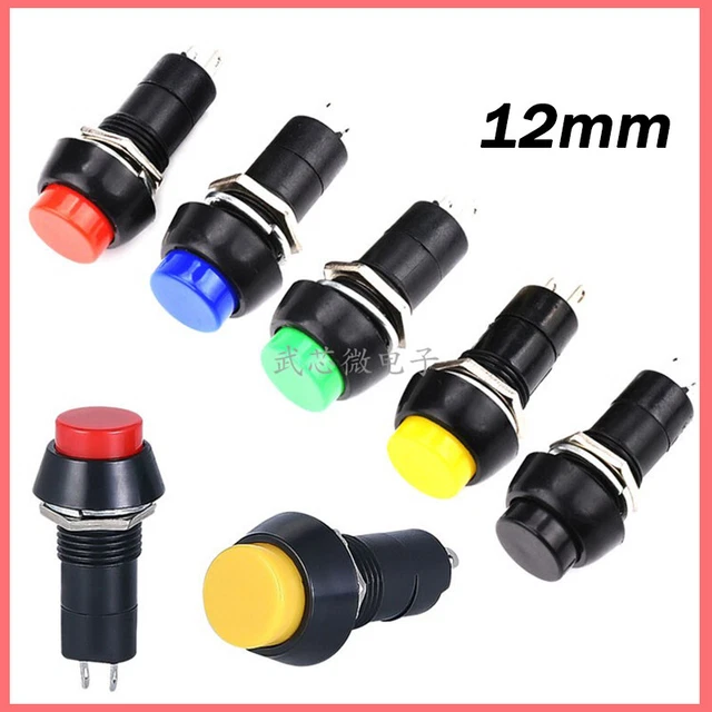 Miniature Mini Push Button Switch 12mm Latching Momentary Spst Car Dash 250v 3a 1 89 Picclick Au