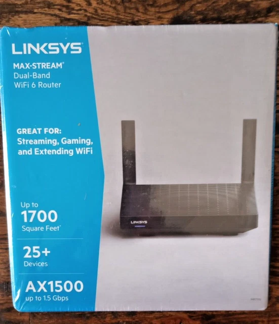 NEW - LINKSYS Mesh Wifi 6 Router, Dual-Band, 1,700 Sq. ft Coverage, 25 ...