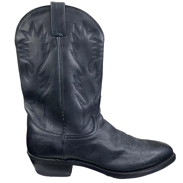DAN POST MENS Black Leather Western Cowboy Boots Size US 11 EW £116.58 ...