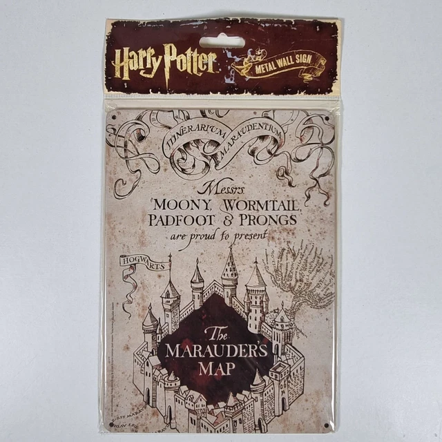 HARRY POTTER MARAUDER'S Map Metal Wall Sign Brand New £8.99 - PicClick UK