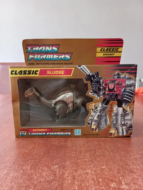 TRANSFORMERS G1 CLASSIC Dinobot Sludge European Exclusive Gold Box NEW ...