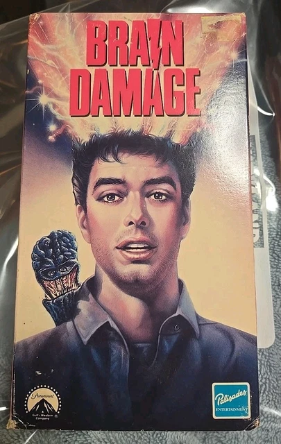 BRAIN DAMAGE 1988 VHS Horror Movie Frank Henenlotter OOP CULT HORROR ...