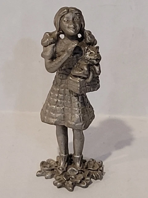 VINTAGE COMSTOCK PEWTER Wizard of Oz Dorothy with Toto Figurine 1997 £ ...
