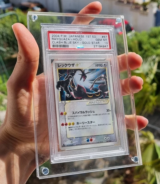GOLD STAR RAYQUAZA Japanese PSA 10 Pokemon # 67 Card GEM MINT 1ST EUR ...