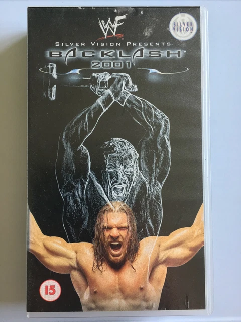 WWF WWE BACKLASH 2001 Ppv Vhs Video Tape Silver Vision 2001 Pal £5.99 ...