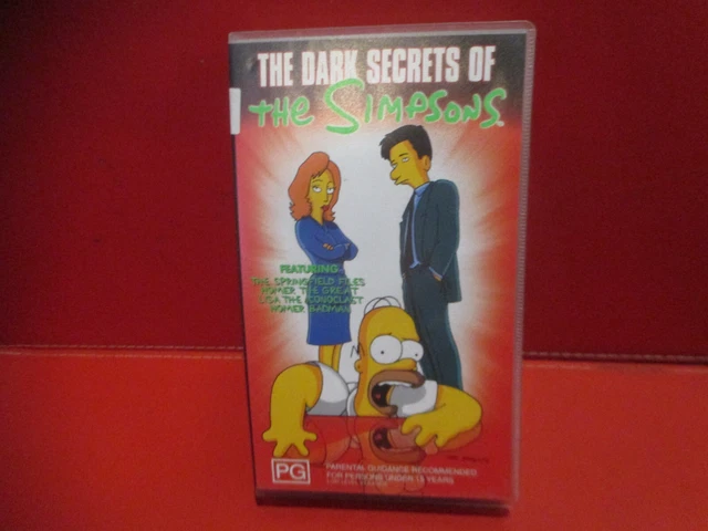 THE DARK SECRETS of the simpsons VHS cassette collectable RARE video ...