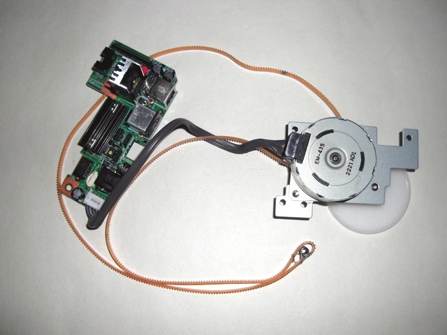 DRIVE MOTOR WITH Control Panel, Belt and Gears removed from Epson ...