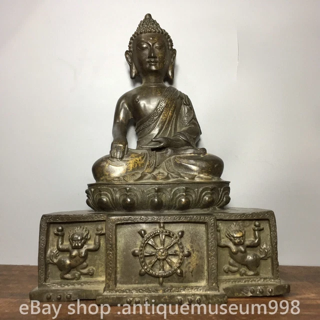 11 &SCULPTURE DU Bouddha Shakyamuni en cuivre ancien chinois EUR 478,80 - PicClick FR
