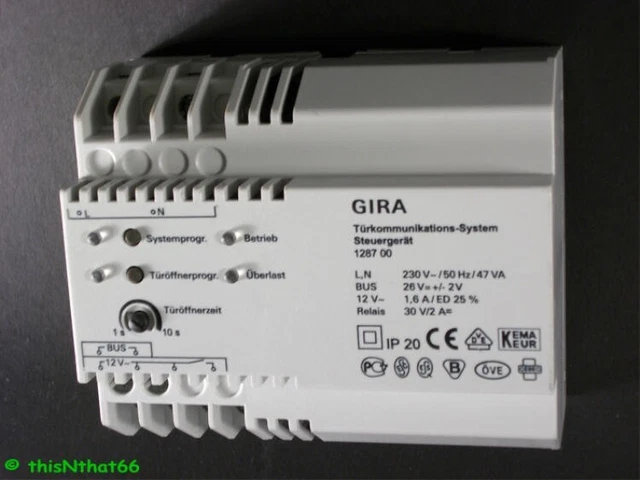 GIRA 1287 00 Türkommunikations-System Steuergerät Audio 128700 EUR 89 ...