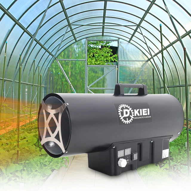 30KW GAS SPACE Industrial Heater Propane LPG Workshop Garage Farm Fan ...