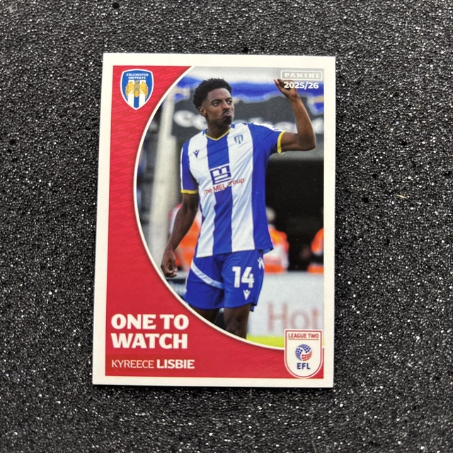 PANINI EFL 2025/26 - # 481 - KYREECE LISBIE - One To Watch £1.17 ...