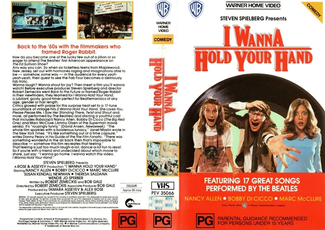 I WANNA HOLD YOUR HAND - Nancy Allen -VHS- PAL- USED-Cleaned-Original ...