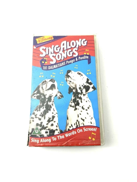 WALT DISNEY SING A Long Songs 101 Dalmatians Vhs Video Tape Vintage £9. ...