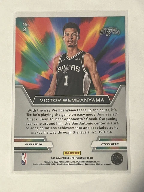 2023-24 PANINI PRIZM Victor Wembanyama Green Instant Impact Rookie #3 ... 2023-24 PANINI PRIZM Victor Wembanyama Green Instant Impact Rookie #3 ...