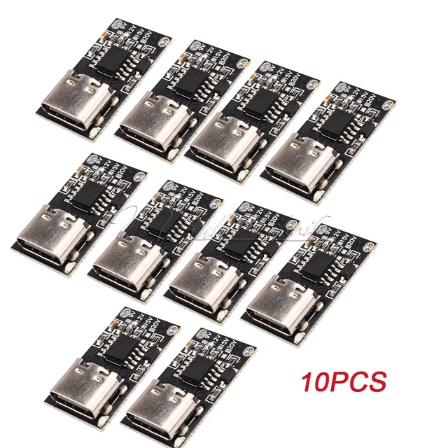 10PCS TYPE-C PD/QC Quick Charge Fast Charging Board 5A USB Boost ...