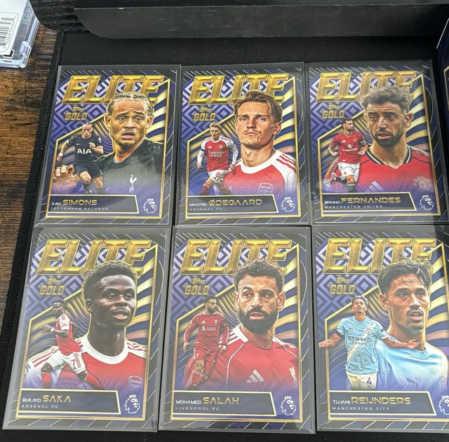 TOPPS GOLD PL 2025/2026- Lot 60 Cards - Numbered, Inserts, RC, Base ...