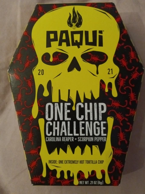 PAQUI ONE CHIP Challenge 2021 - Carolina Reaper + Scorpion pepper ...