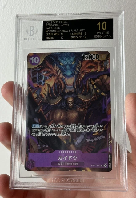 ONE PIECE TCG - KAIDO alt Art OP01-094 BGS BECKETT BLACK LABEL 10 | Pop ...