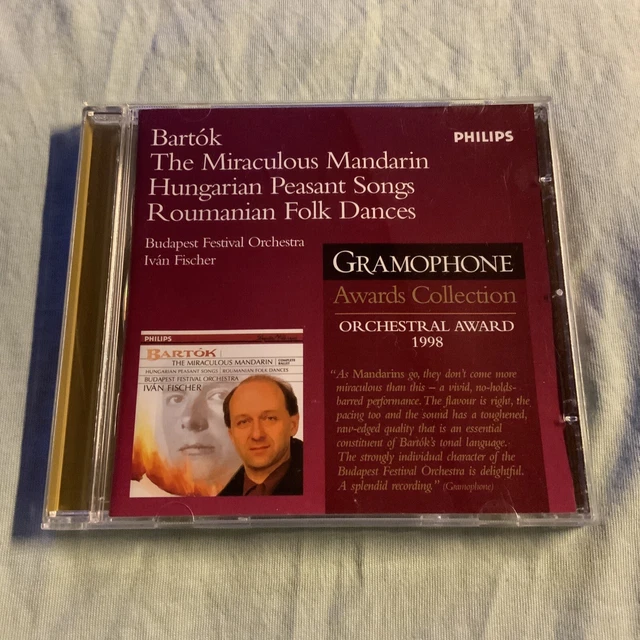 BELA BARTOK : Miraculous Mandarin, The, Hungarian Peasant Songs (Fischer) CD EUR 14,54 - PicClick FR