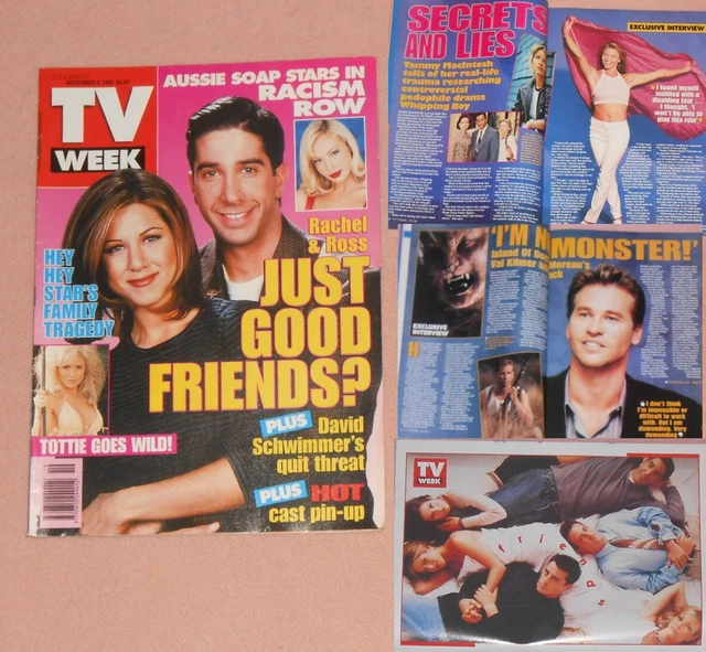 TV WEEK 1996-FRIENDS/JENNIFER ANISTON Schwimmer Cover TAMMY MacINTOSH ...