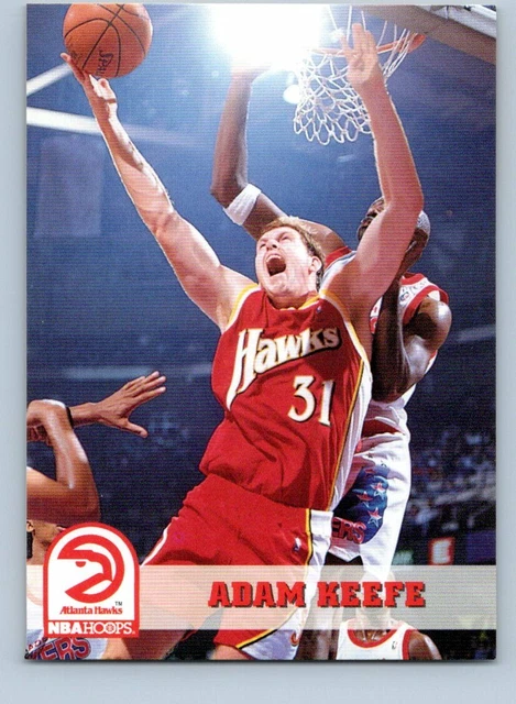 1993-94 CARTE DE basketball NBA Hoops Adam Keefe Atlanta Hawks #5 EUR 1 ...