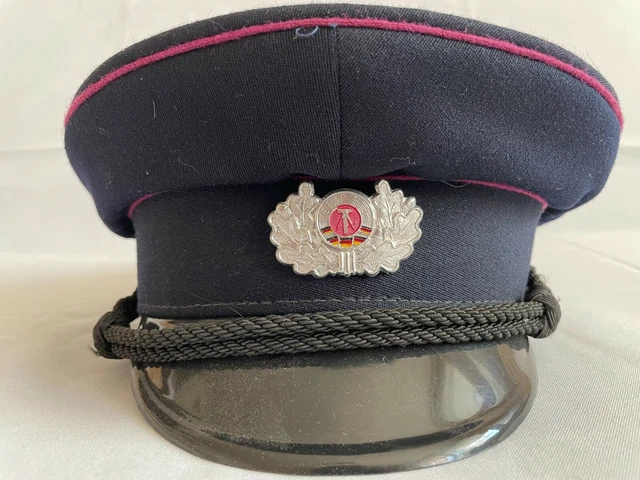 ORIGINAL EAST GERMAN Military Officer Hat DDR Cold War Army Visor Cap £ ...