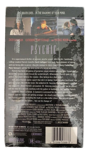 PSYCHIC VHS 1991 Vidmark Horror Screener BRAND NEW Sealed Demo Promo ...