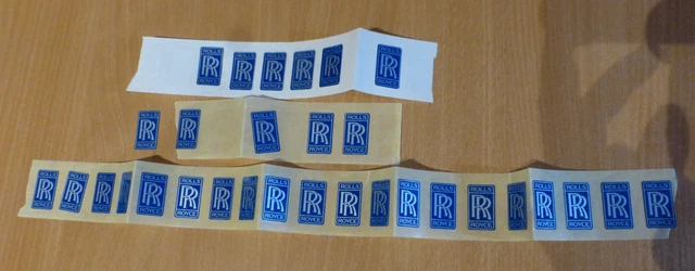 ROLLS-ROYCE AIRCRAFT ENGINE Sticker Labels, set of 31, Vintage £26.68 ...