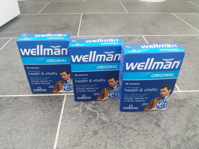WELLMAN ORIGINAL MULTI Vitamin Minerals for men x3 Boxes £10.24 ...