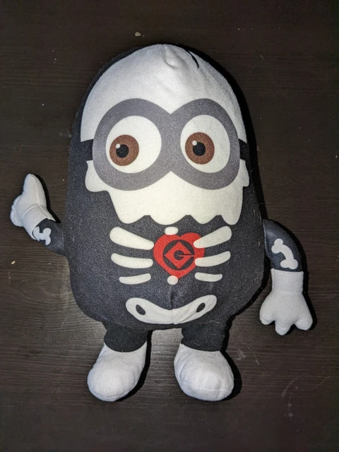 DESPICABLE ME PLUSH Skeleton Minion Stuffed Animal Doll Toy Factory 7 ...