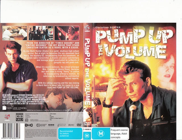 PUMP UP THE Volume-1990-[Christian Slater]-New Line Cinemas-Movie NLC-DVD $35.00 - PicClick AU