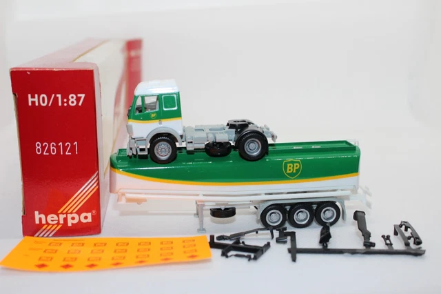 HG4563, ALTER HERPA MB Mercedes Benz tank Sattelzug BP OVP 1:87 / H0 ...