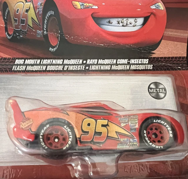 DISNEY PIXAR CARS Supercharged Bug Mouth Lightning McQueen Die Cast ...