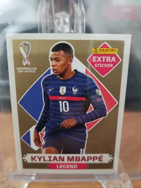 2022 QATAR PANINI Sticker - Kylian Mbappe GOLD LEGEND EXTRA STICKER ...