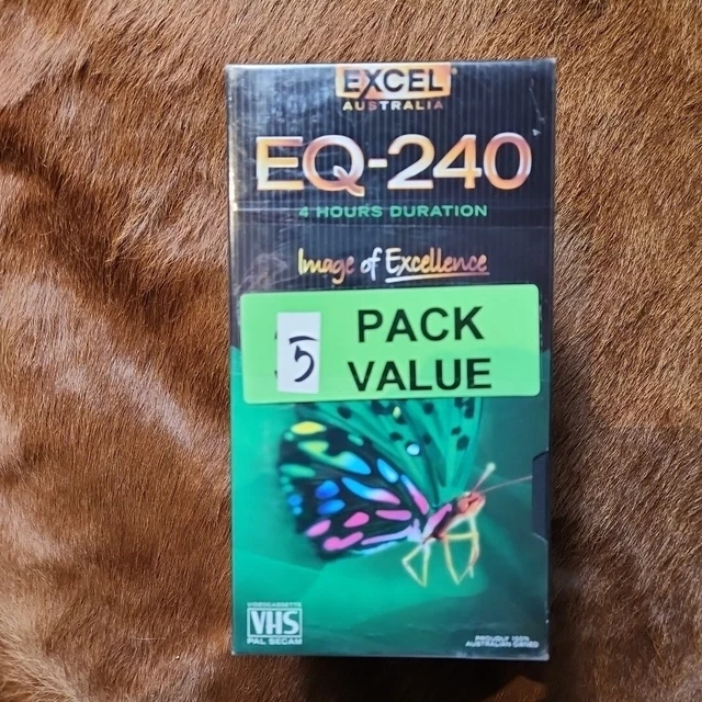 EXCEL AUSTRALIA EQ-240 4hr 5 Pack VHS Tapes. NEW $21.90 - PicClick AU