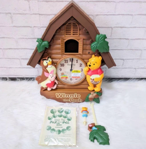 VINTAGE WINNIE THE Pooh Cuckoo Wall Clock Seiko Disney Time Musical 42× ...