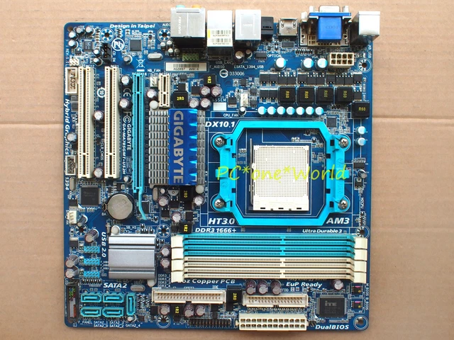GIGABYTE GA-MA785GMT-US2H V1.1 motherboard Socket AM3 DDR3 AMD 785G 100 ...